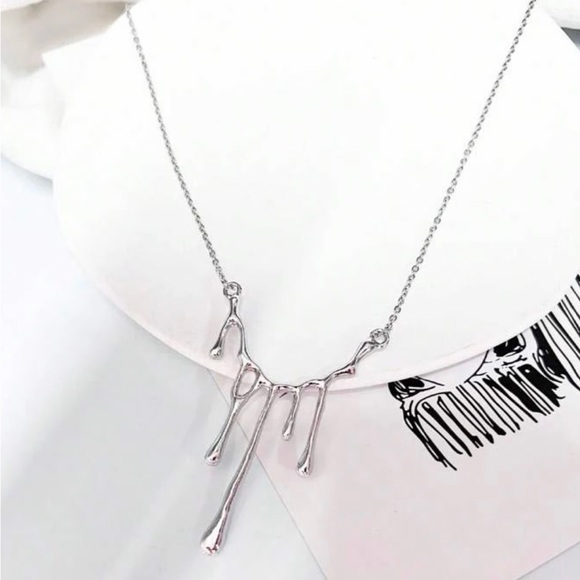 Jewelry | Melting Metal Dripping Droplet Blood Liquid Water Goth Edgy ...